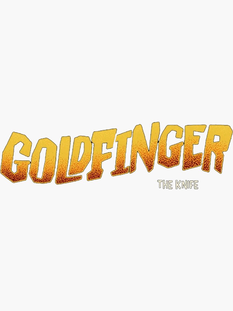 "Goldfinger" Sticker for Sale by srondol | Redbubble