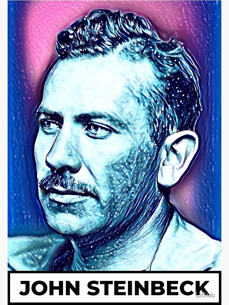 Póster «Arte de John Steinbeck | Retrato de John Steinbeck | Ilustraciones de John Steinbeck» de ...