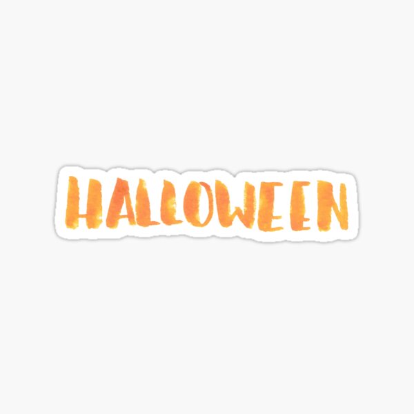 "HALLOWEEN" Sticker for Sale by MadameVulpine | Redbubble