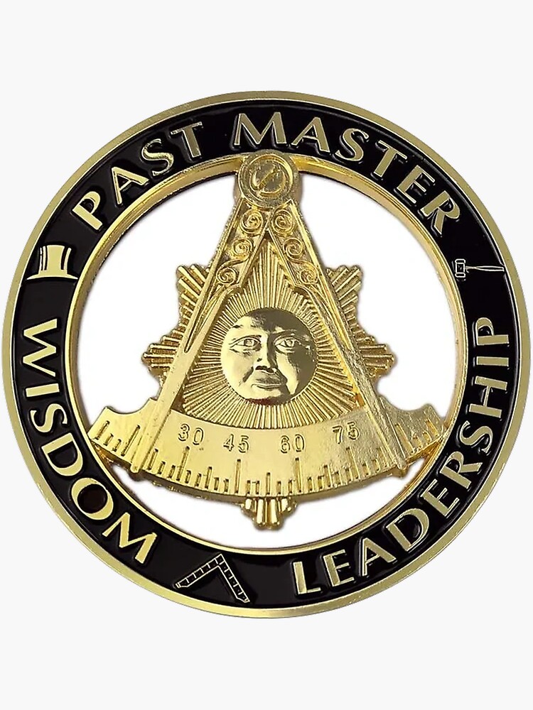 "Freemasons Past Master Wisdom Leadership" Sticker for Sale by ...