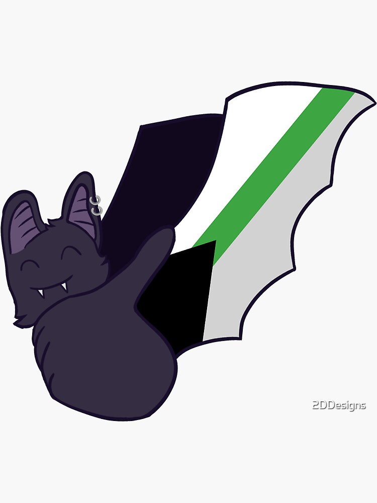 "Demiromantic Bat" Sticker for Sale by 2DDesigns | Redbubble