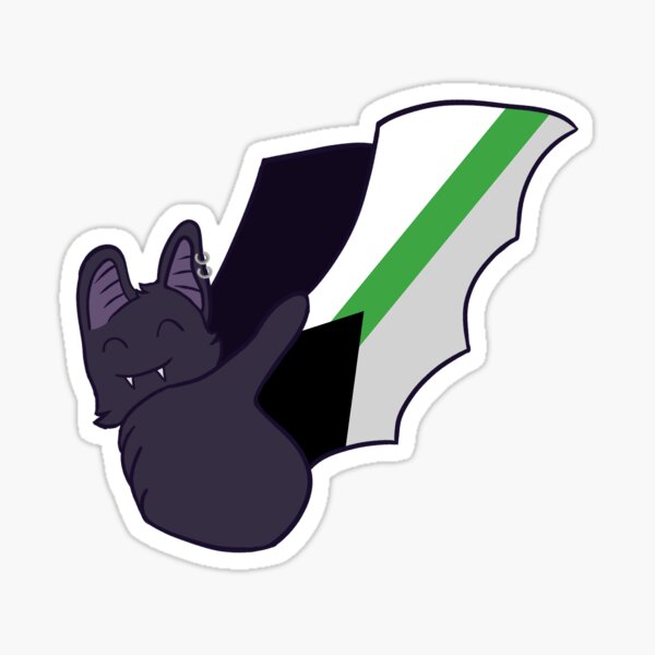"Demiromantic Bat" Sticker for Sale by 2DDesigns | Redbubble