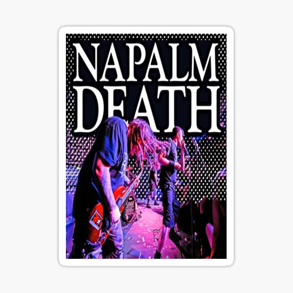 "new best napalm deathnew logo" Sticker for Sale by McMeekin24 | Redbubble
