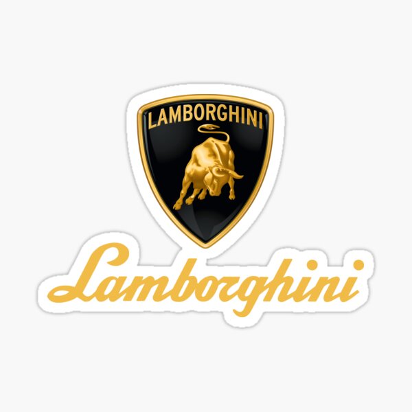 "Lamborghini" Sticker for Sale by bungtowel | Redbubble