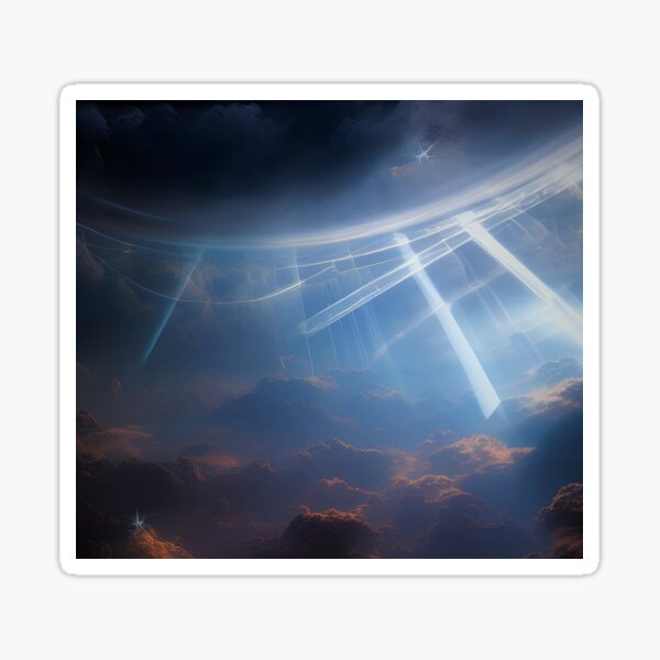 "Tracing light rays" Sticker for Sale by Kryata | Redbubble