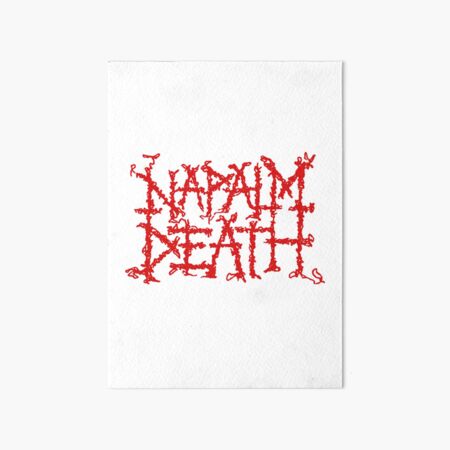 "new best napalm death new logo" Art Board Print for Sale by McMeekin24 ...