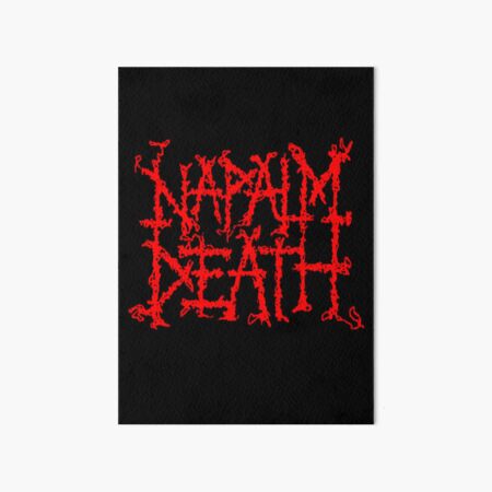 "new best napalm death new logo" Art Board Print for Sale by McMeekin24 ...