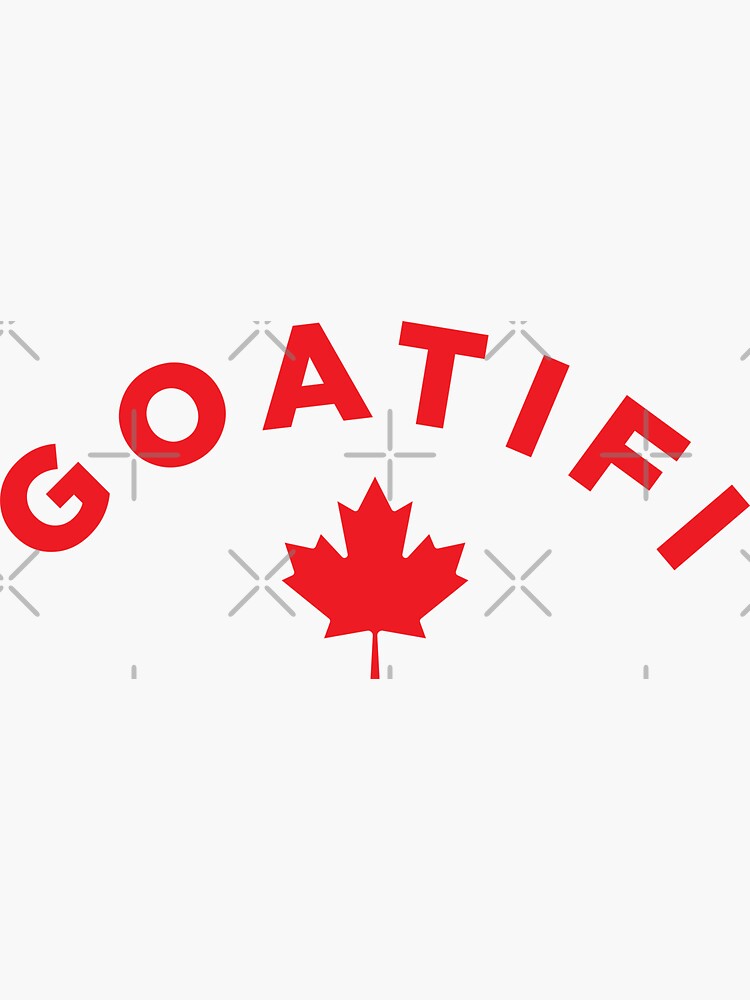 "Goatifi - white maple leaf" Sticker for Sale by F440 | Redbubble