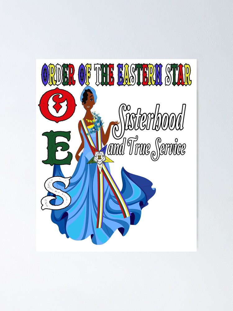 "OES Order Of The Eastern Star Logo Sistars Sisterhood Freemason ...