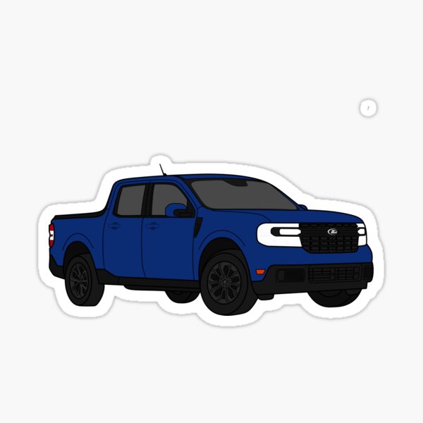 "Ford Maverick Atlas Blue Blackout" Sticker for Sale by Yensid1971 ...
