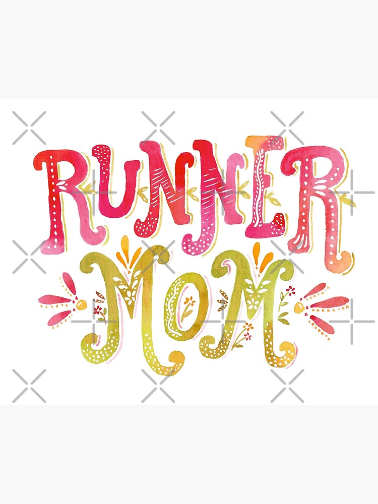 "Runner Mom" Poster for Sale by SurfPixieArt | Redbubble