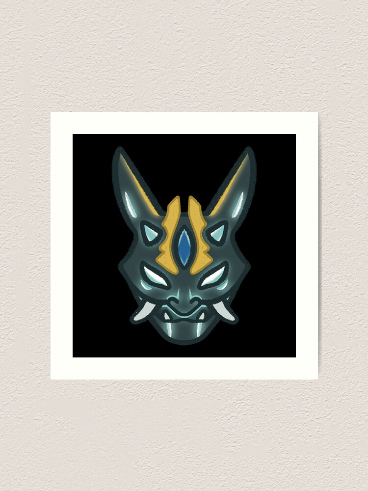 "Xiao Mask Form from Genshin Impact Video Game Character" Art Print for ...