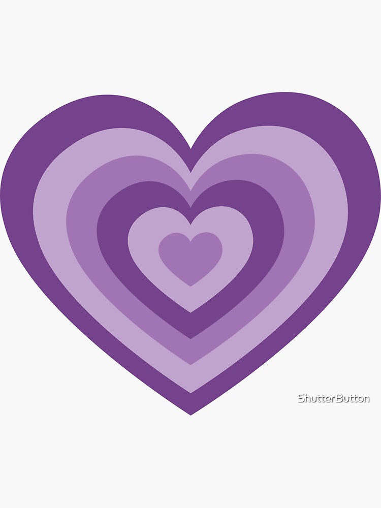 "Purple Heart Graphic" Sticker for Sale by ShutterButton | Redbubble