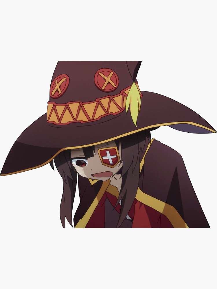 "Megumin Funny Meme" Sticker for Sale by LikovDoo | Redbubble