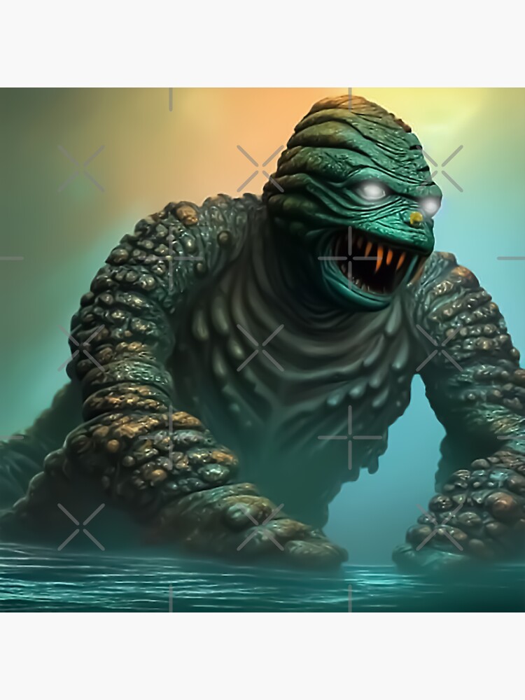 "Wild angry creature | Upset Monster" Sticker for Sale by LenaKiagia ...