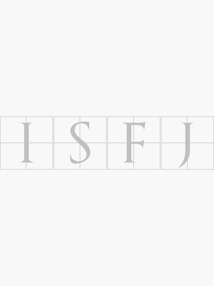 "ISFJ" Sticker for Sale by JourneyCreative | Redbubble