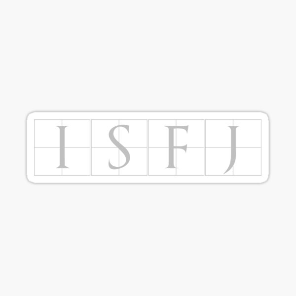 "ISFJ" Sticker for Sale by JourneyCreative | Redbubble