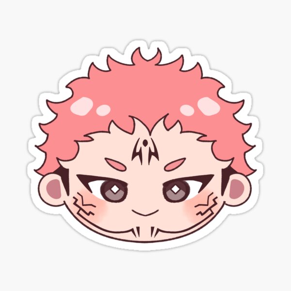 "Jujutsu Kaisen Chibi Icon Sticker | Sukuna" Sticker for Sale by ...