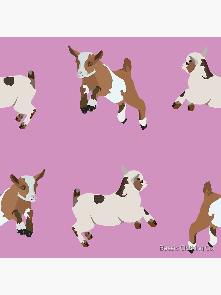 Baesic Prancing Goats Premium Matte Vertical Poster sold by Laysha Ward ...