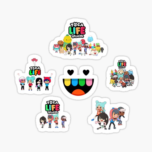 "TOCA BOCA STICKER PACK" Sticker for Sale by Kamelia-100K | Redbubble
