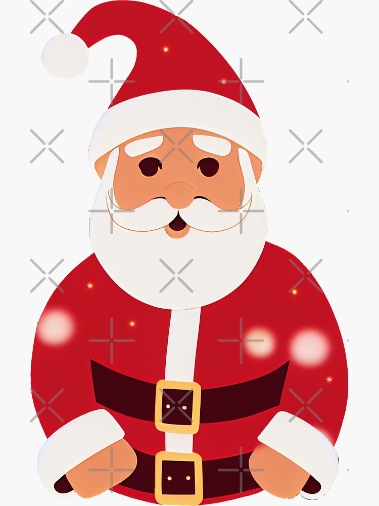 "Santa is back!" Sticker for Sale by Nisyo | Redbubble