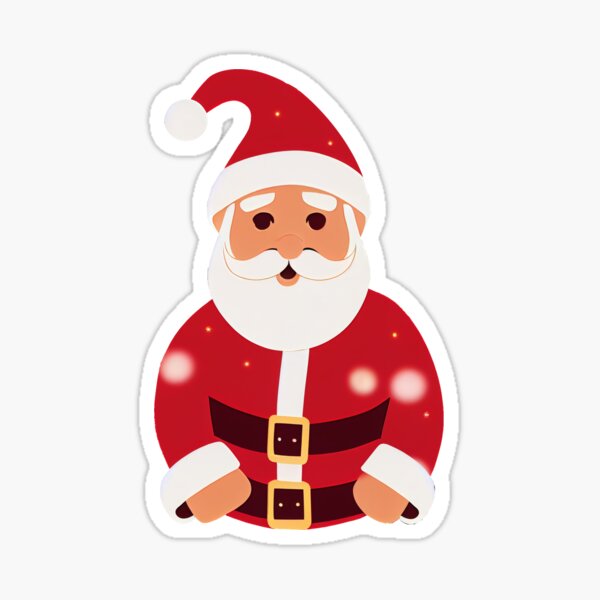 "Santa is back!" Sticker for Sale by Nisyo | Redbubble