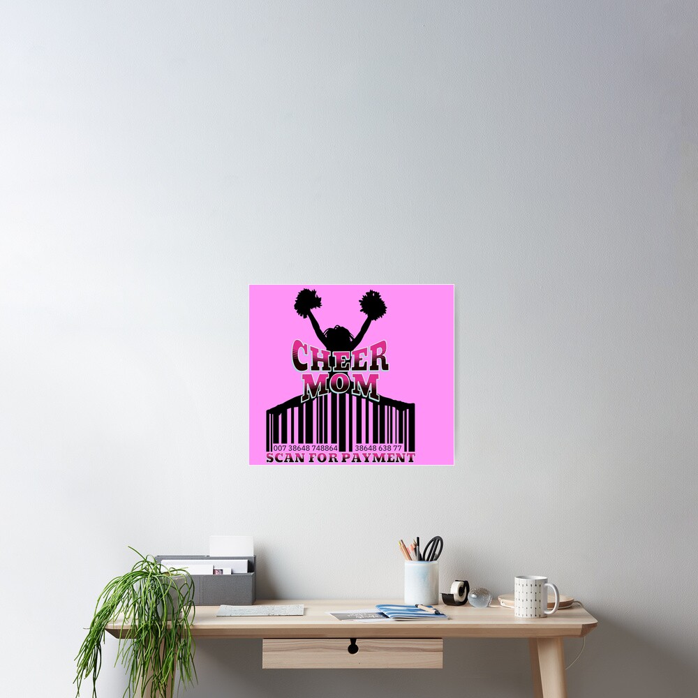 "Cheer Mom Scan For Payment | Cheerleader Mommy | Cheer Barcode ...