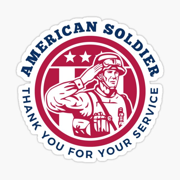 "American Solider_Veteran_Military_Army_Supporter" Sticker for Sale by ...