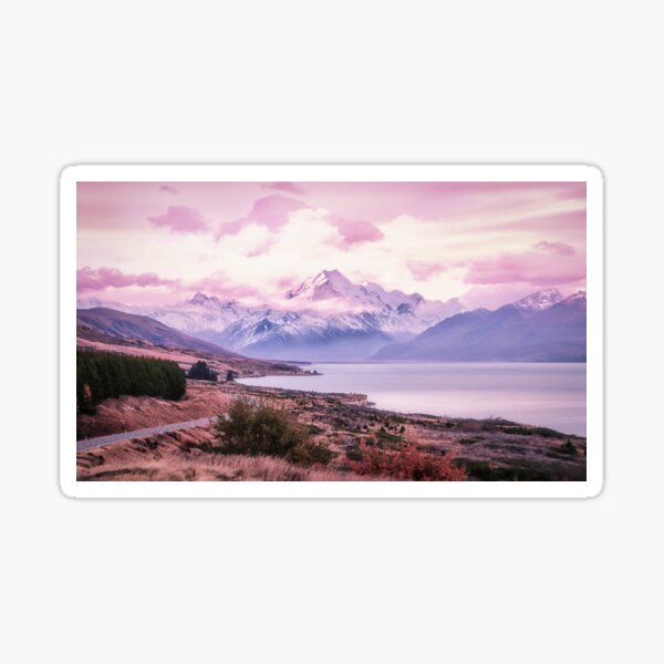 "Aoraki Mount Cook New Zealand" Sticker for Sale by AlinaWonderland ...