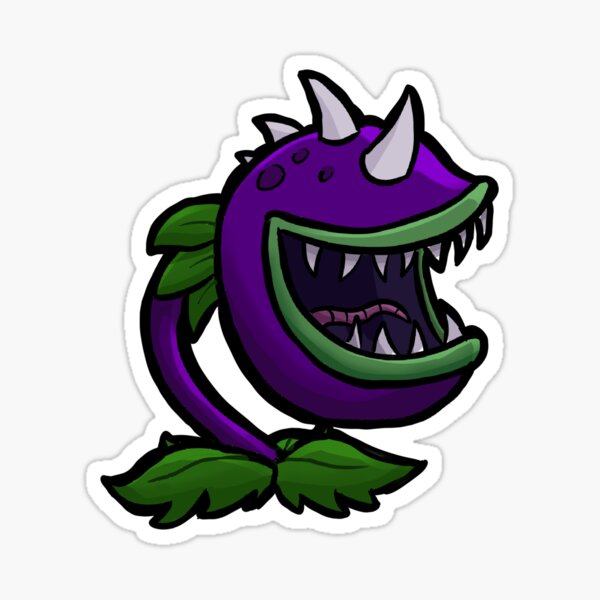 "Plants Vs. Zombies Chomper" Sticker for Sale by GorillaColossus ...