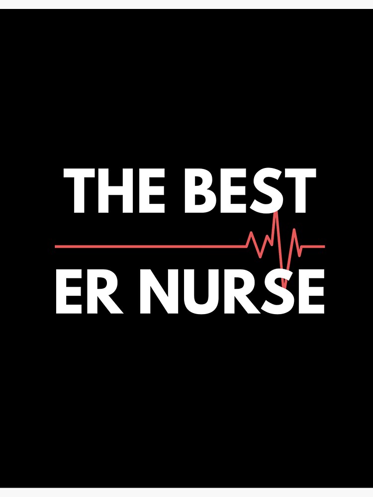 "The best ER nurse ecg" Sticker for Sale by SmartStyled | Redbubble
