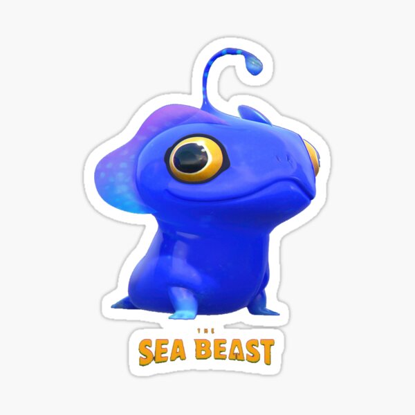 "blue the sea beast,the sea beast" Sticker for Sale by Par-kids | Redbubble