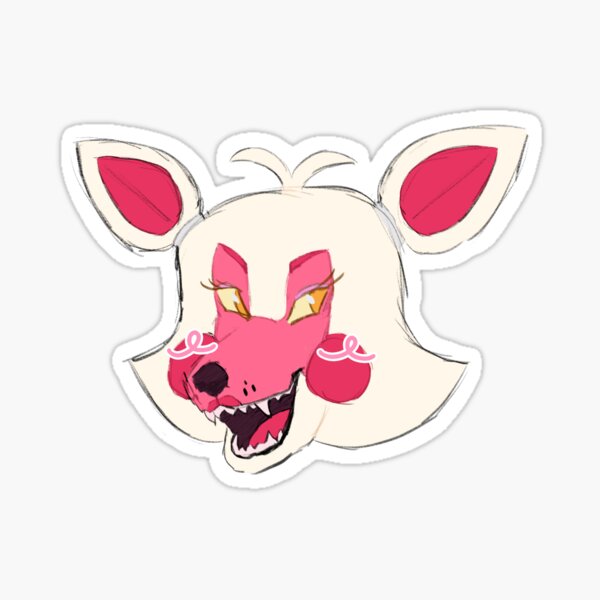 "funtime foxy" Sticker for Sale by nec-draws | Redbubble