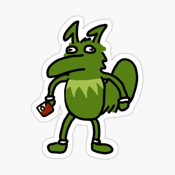 "kermit petr" Sticker for Sale by amanda-teach | Redbubble