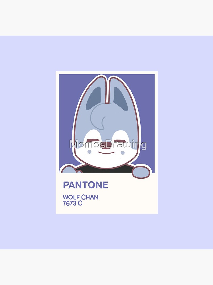 "Pantone Stray kids - skzoo wolf chan" Pin for Sale by MomosDrawing ...