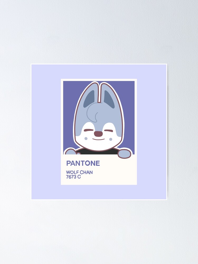 Poster « Pantone Stray kids - skzoo wolf chan », par MomosDrawing ...