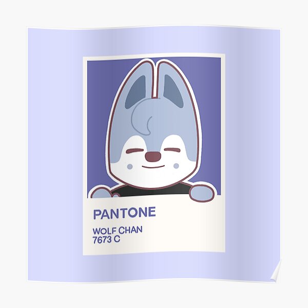 Poster « Pantone Stray kids - skzoo wolf chan », par MomosDrawing ...