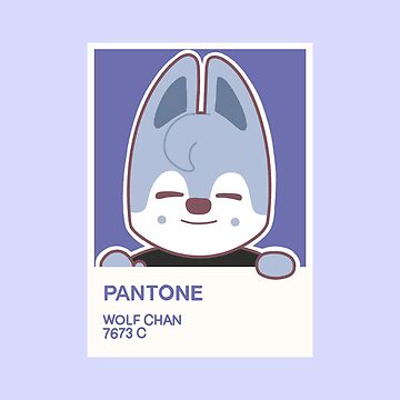 "Pantone Stray kids - skzoo wolf chan" Sticker by MomosDrawing | Redbubble