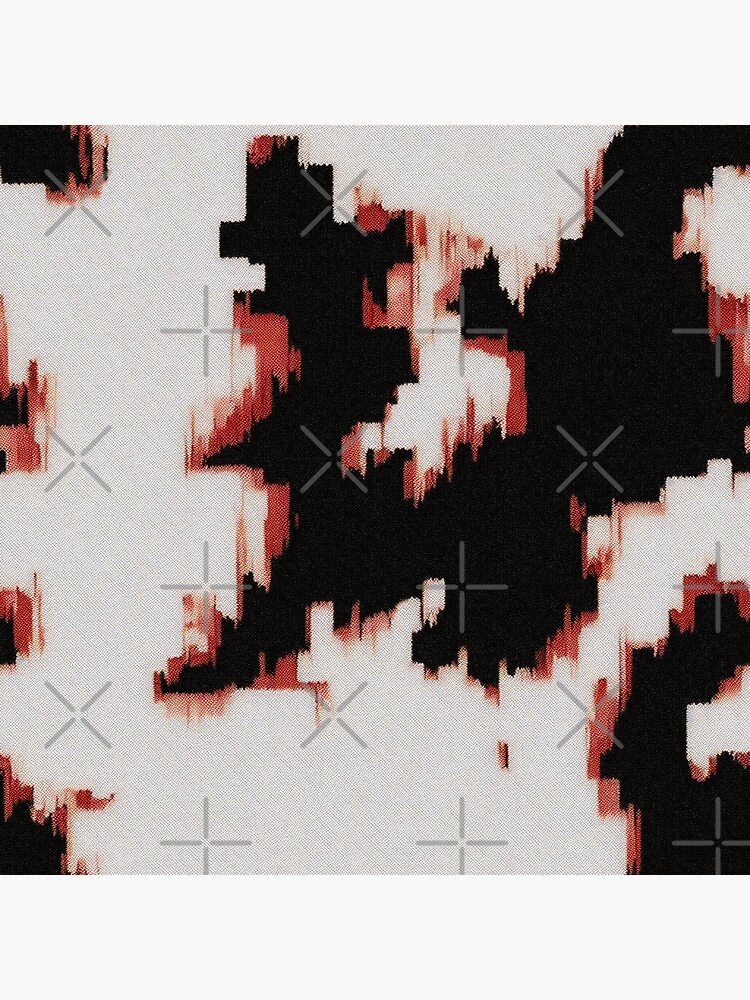 "Distressed Abstract Paint Splash Pattern Pixel Art Blend Glitch ...