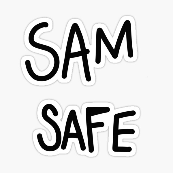 "Quote « Sam Safe » Inspired by Trevor from ´Ghosts’ CBS" Sticker for ...