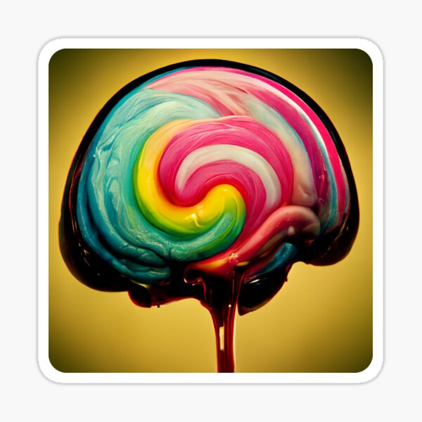 "Candy brain " Sticker for Sale by Pikantz | Redbubble