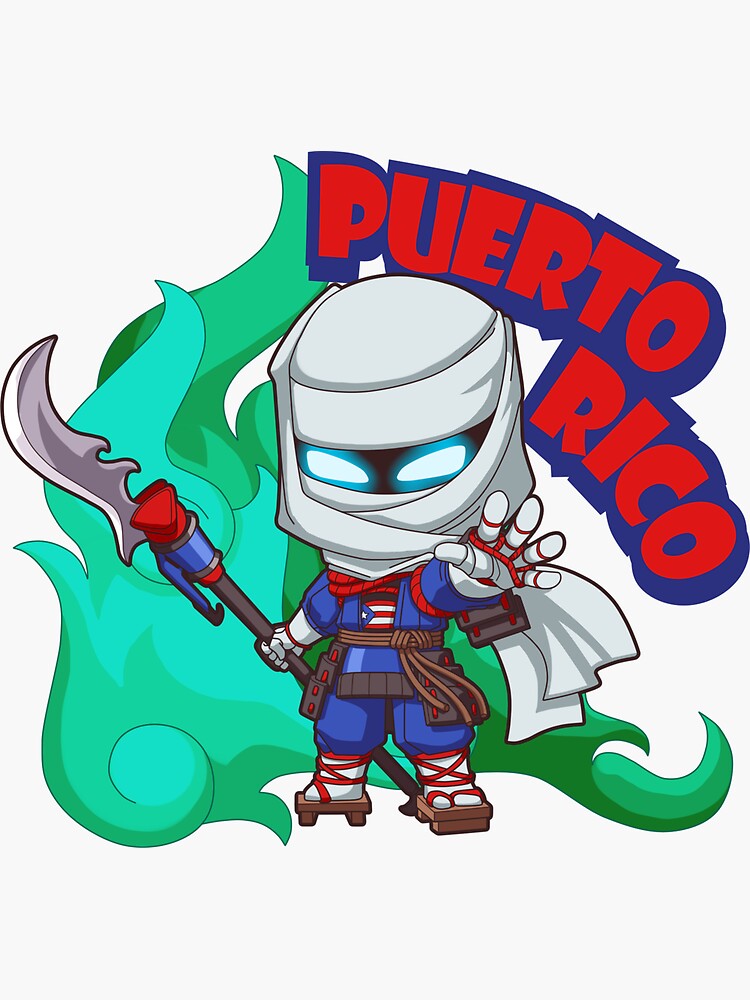 "Puerto Rico chibi" Sticker for Sale by Buleef | Redbubble