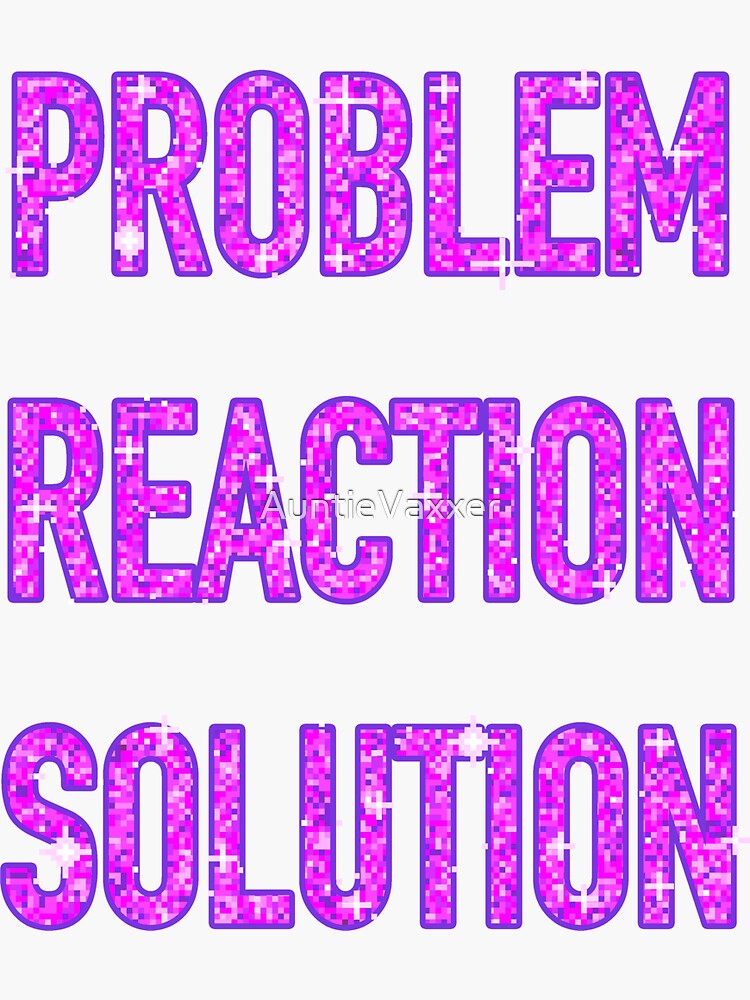 "Problem Reaction Solution - Pixel Glitter" Sticker for Sale by ...
