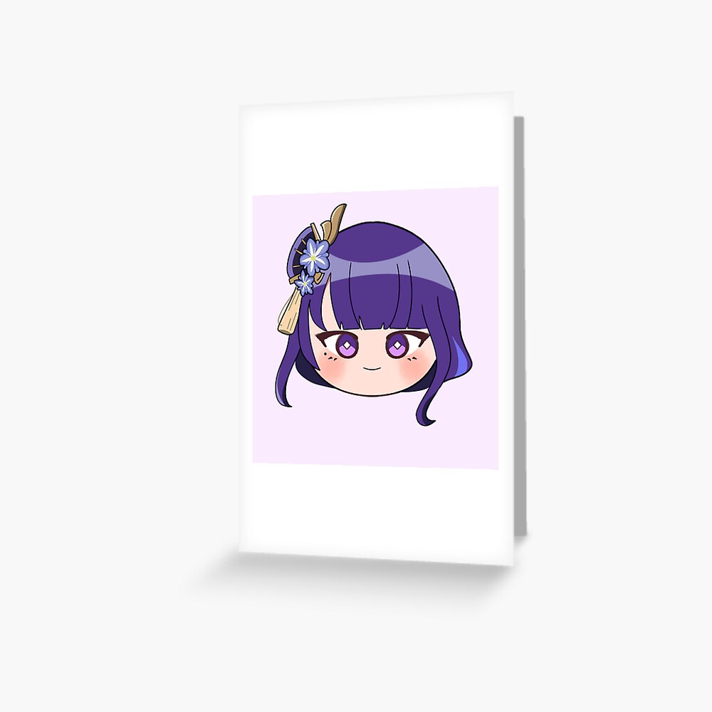 "Genshin Impact Chibi Icon Sticker | Ei" Greeting Card for Sale by ...