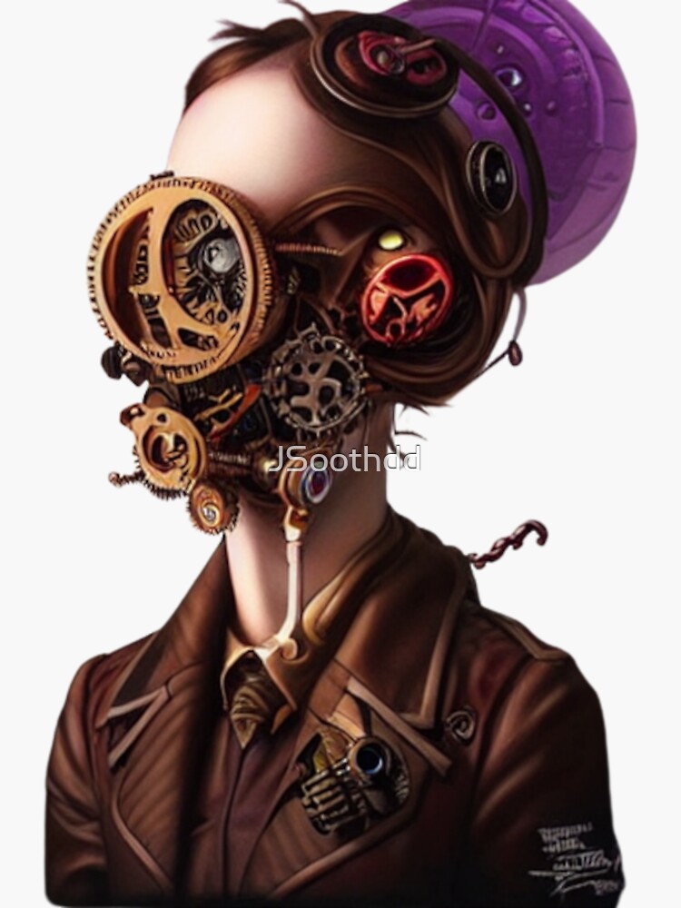 "Steampunk zombie" Sticker for Sale by JSoothdd | Redbubble