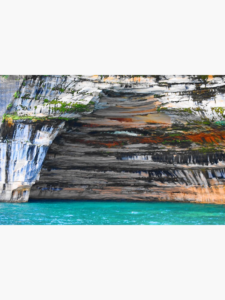 "Pictured Rocks" Sticker for Sale by offdawallglry | Redbubble