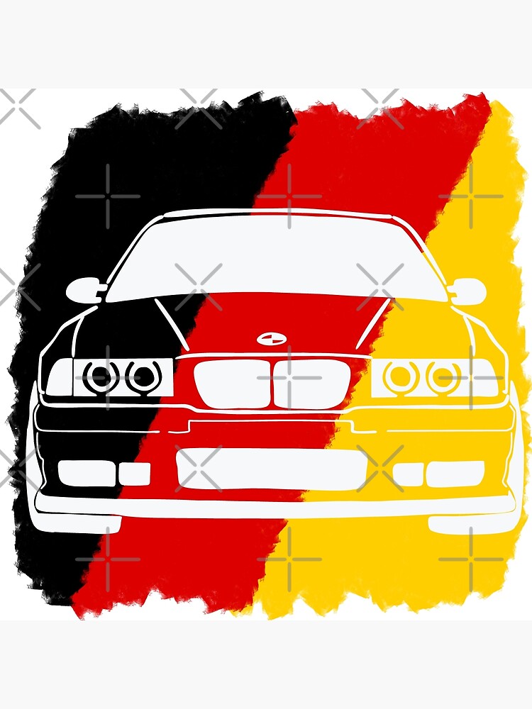 "NEW AESTHETIC PERFECT LOGO S OF A CLASSIC CAR BLACK RED YELLOW E36 ...
