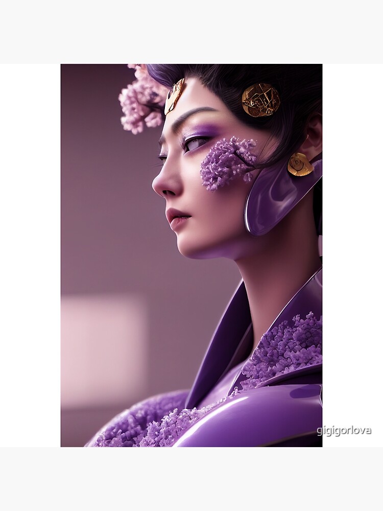 "Geisha Cyborg Japanese Robot Sci Fi Fantasy Manga Cyberpunk" Poster ...