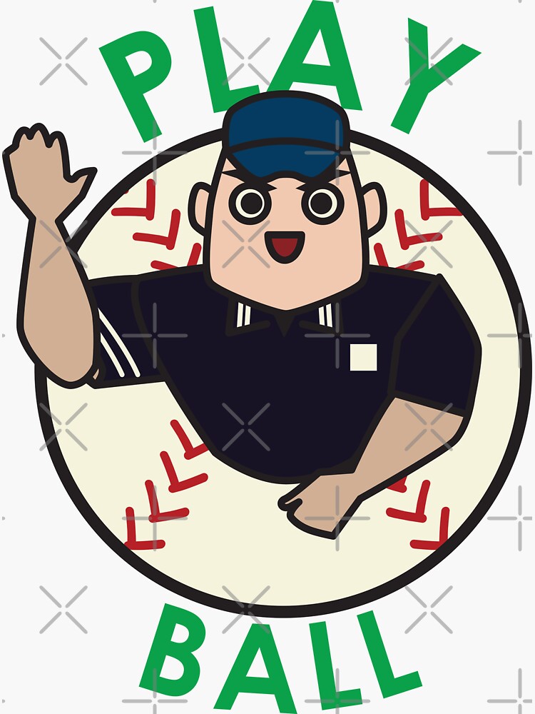 "Baseball PLAY BALL" Sticker by RaionKeiji | Redbubble