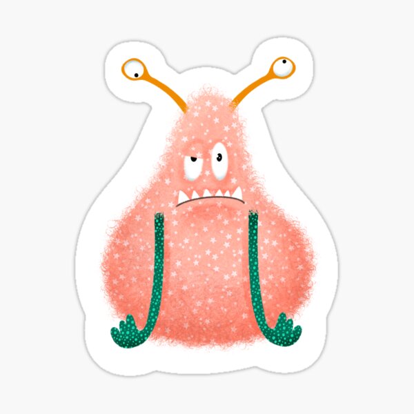 "Funny monster sticker " Sticker for Sale by LoneJensen | Redbubble